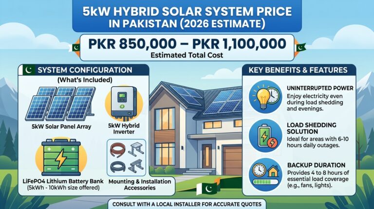 5kW Solar System Price in Pakistan 2026 Guide
